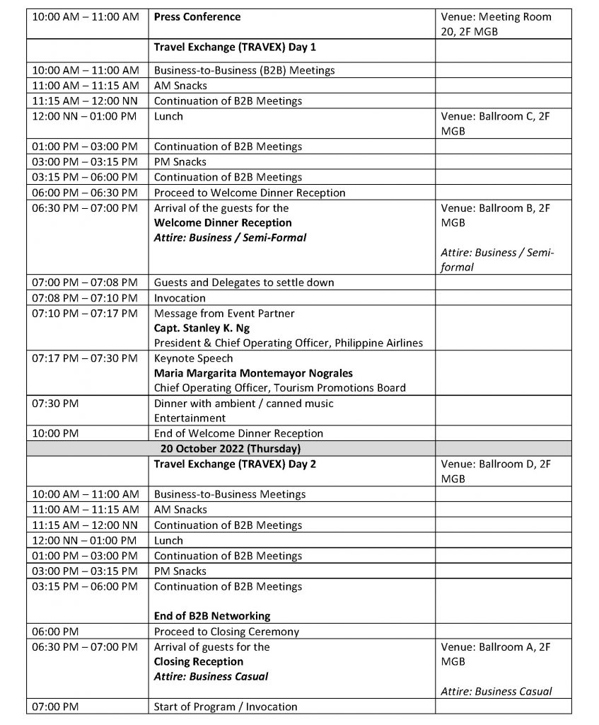 21st Philippine Travel Exchange (PHITEX) 2022 | PHITEX